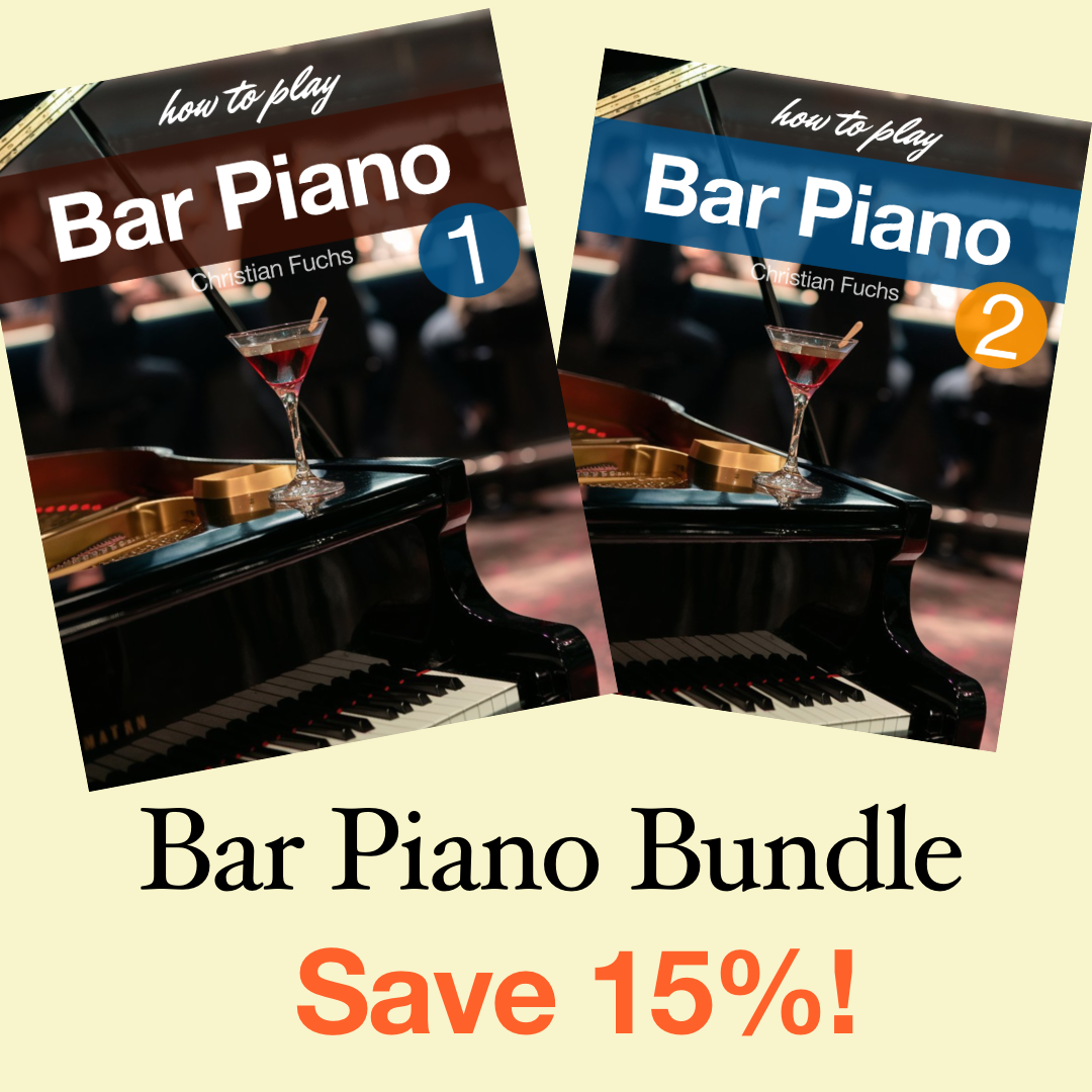 BUNDLE (SAVE 15%) How To Play Bar Piano Vol. 1+2, – Christian's Sheet Music